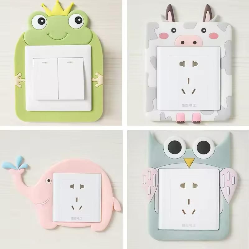Cute Cartoon Power Socket Stickers Assorted Color (Pack of 2) – WebBuy